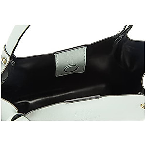 A|X Armani Exchange Women's Medium Woven Shopping Bag, Magnesium, OS