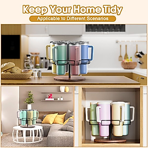 Stanley 40 oz Tumbler Organizer - 360 Rotatable Holder for Cabinets & Kitchen Storage, Ideal Gift