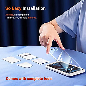 TORRAS Diamond Shield Screen Protector for iPhone 12 Pro /12 with Strengthened Edge [Military-Grade Protection] Tempered Glass for iPhone 12/12 Pro, Anti-Fingerprint, Durable, Smooth, 2 Pack, 6.1"