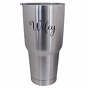 Cups drinkware tumbler sticker - Wifey - funny inspirational cool sticker decal