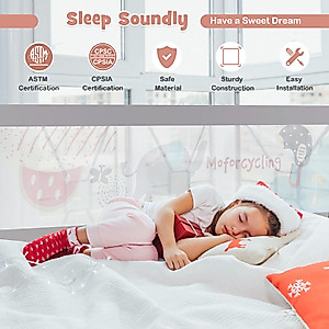 BABY JOY Bed Rail for Toddlers, 57’’ Extra Long, Height Adjustable & Foldable Baby Bed Rail Guard w/Breathable Mesh & Double Safety Child Lock for Kids Twin Double Full Size Queen King Mattress, Gray