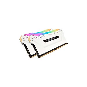 Corsair Vengeance RGB Pro 16GB (2x8GB) DDR4 3200MHz C16 LED Desktop Memory - White