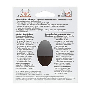 Duck Brand 286373 Indoor/Outdoor Carpet Tape, 1.41-Inch x 42 Feet, White