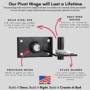 Queen Size Deluxe Murphy Bed Kit, Vertical