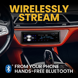Sound Storm Laboratories SDC26B Car Audio Stereo System - Single Din, Bluetooth Audio and Hands-Free Calling, MP3, CD Player, USB Port, AUX Input, AM/FM Radio Receiver