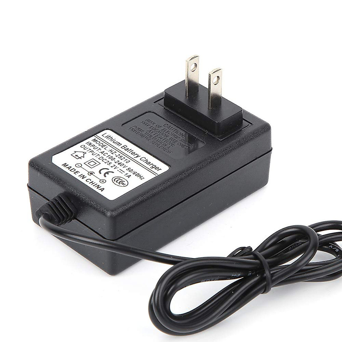 Massage Gun Adapter AC DC 100 to 240V Muscle Gun Charger Adapter Power Supply Cord Cable (US 25.2V)