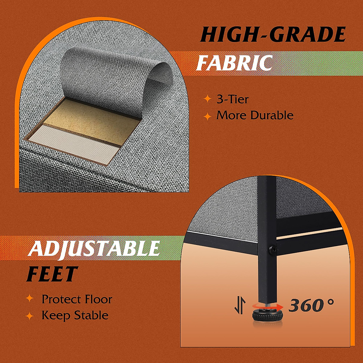 WLIVE Dresser for Bedroom with 5 Drawers, Wide Chest of Drawers, Fabric Dresser, Storage Organizer Unit with Fabric Bins for Closet, Living Room, Hallway, Nursery, Dark Grey