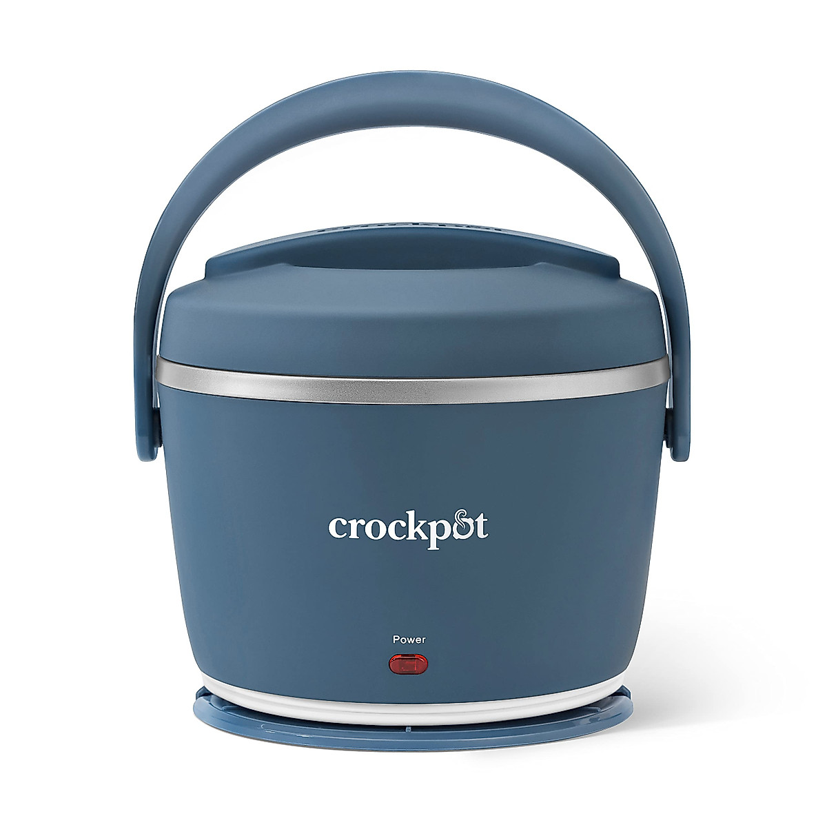 Crockpot Electric Lunch Box, Portable Food Warmer for On-the-Go, 20-Ounce, Faded Blue & 7-Quart Oval Manual Slow Cooker | Stainless Steel (SCV700-S-BR)