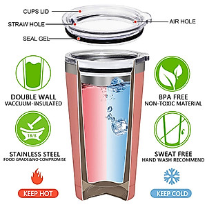 Fufendio Best Friend Birthday Gifts for Women - Friendship Gifts - Vacuum Insulated Tumbler Cup