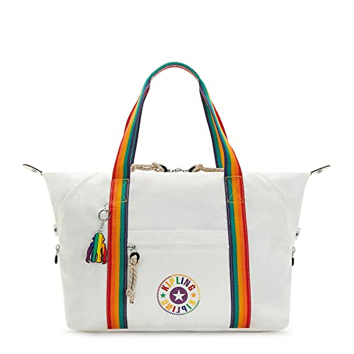 Kipling Art Medium Tote Bag Rainbw Alabastr
