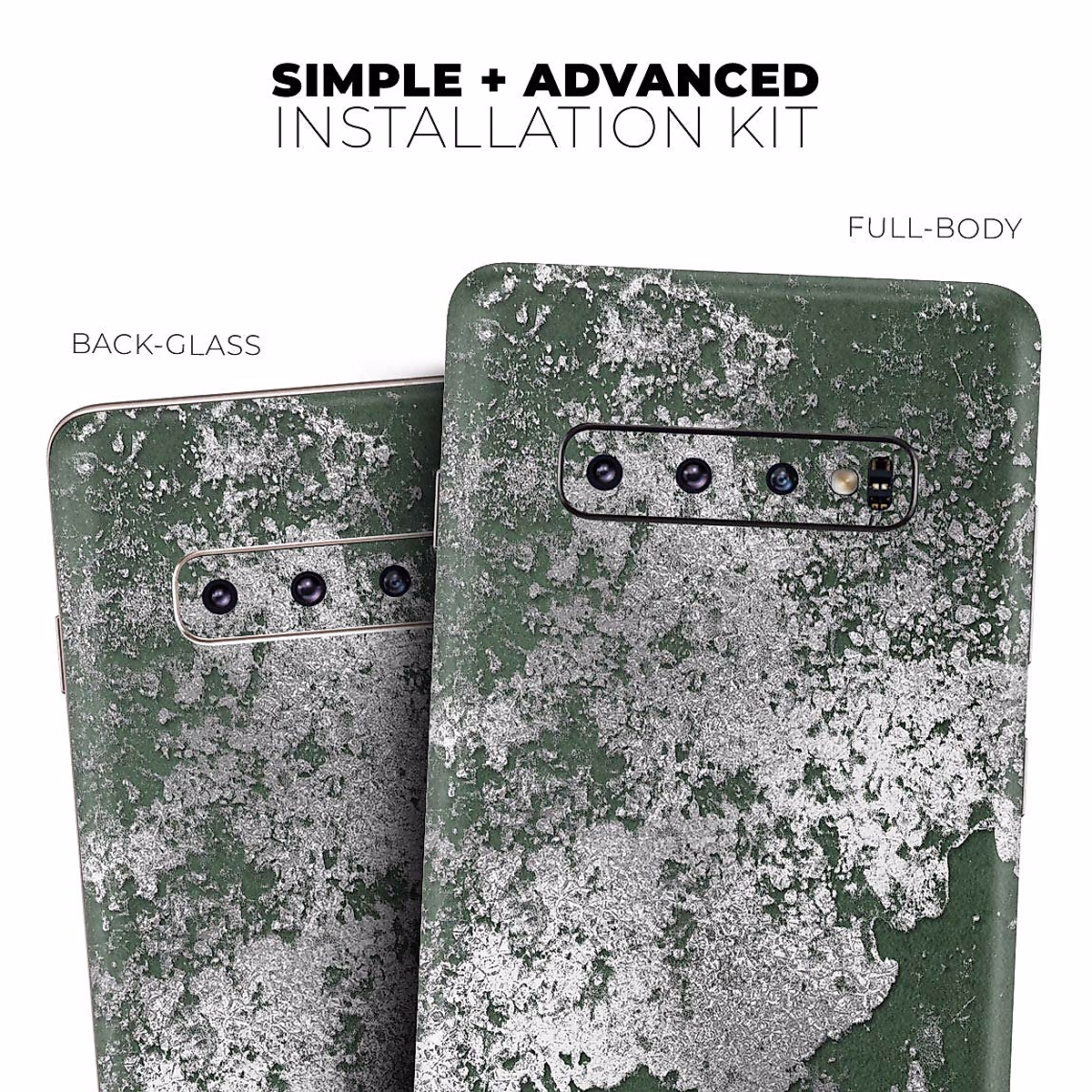 DesignSkinz Distressed Silver Texture v6 Protective Vinyl Decal Wrap Skin Cover Compatible with The Samsung Galaxy S20 (Screen Trim & Back Glass Skin)