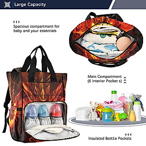 xigua Dragon Head Red Diaper Bag Backpack Multi Function Baby Changing Bags Waterproof Large Capacity Travel Back Pack for Mom Dad