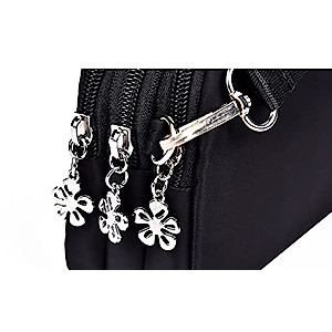 Cell Phone Crossbody Bag Small Wrist Pouch Purse for Google Pixel 6 5 4a 5G 4 XL 3a 3XL, iPhone 13 12 Pro Max, iPhone 11 Pro Max X XR, XS Max, OnePlus 9, 8 8T Nord, BLU G90 G5 G6 (Black)