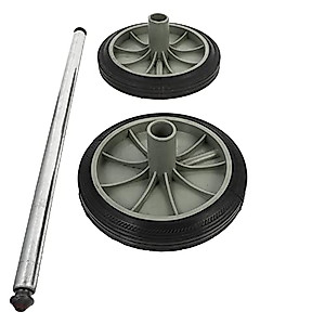 Angoily 1 Garbage bin Wheels Replacement Set Plastic Trash Can Replacement Wheels and Hollow Shaft Rubbish Can Wastebasket Pulley Wheel Accessories