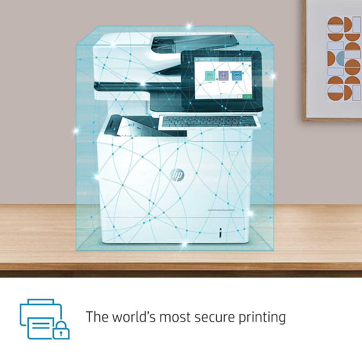 HP LaserJet Enterprise Flow MFP M634h Monochrome All-in-One Printer with built-in Ethernet & 2-sided printing (7PS95A)