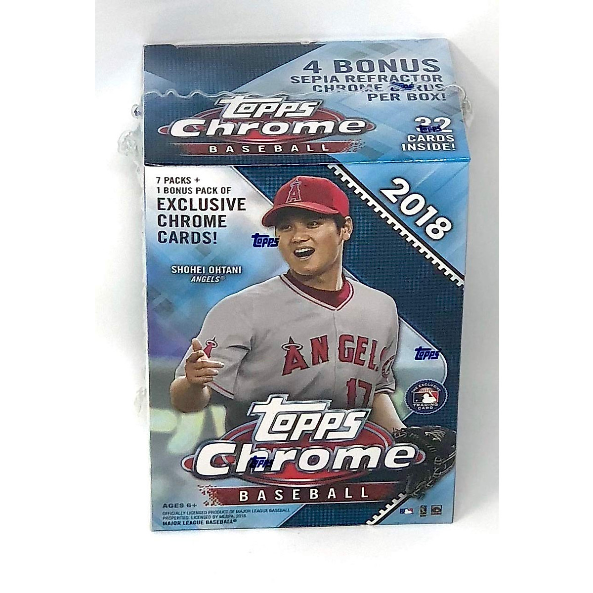 Topps 2018 Chrome Baseball Mass Value Box (8 Packs/Box)