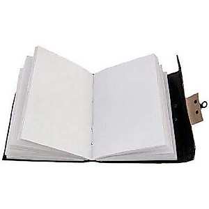 cuero Vintage Heart Embossed Leather Journal/Instagram Photo Album (Handmade Paper) - Coptic Bound with Lock Closure - Heart Journal (Brown)