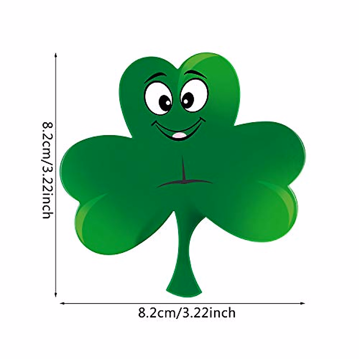 60 Pieces St. Patrick's Day Shamrock Cutouts Shamrock Decoration Mini Shamrock Paper Cutouts Irish Shamrock Cutouts for Classroom St. Patrick's Day Party Office DIY Paper Cutouts Crafts
