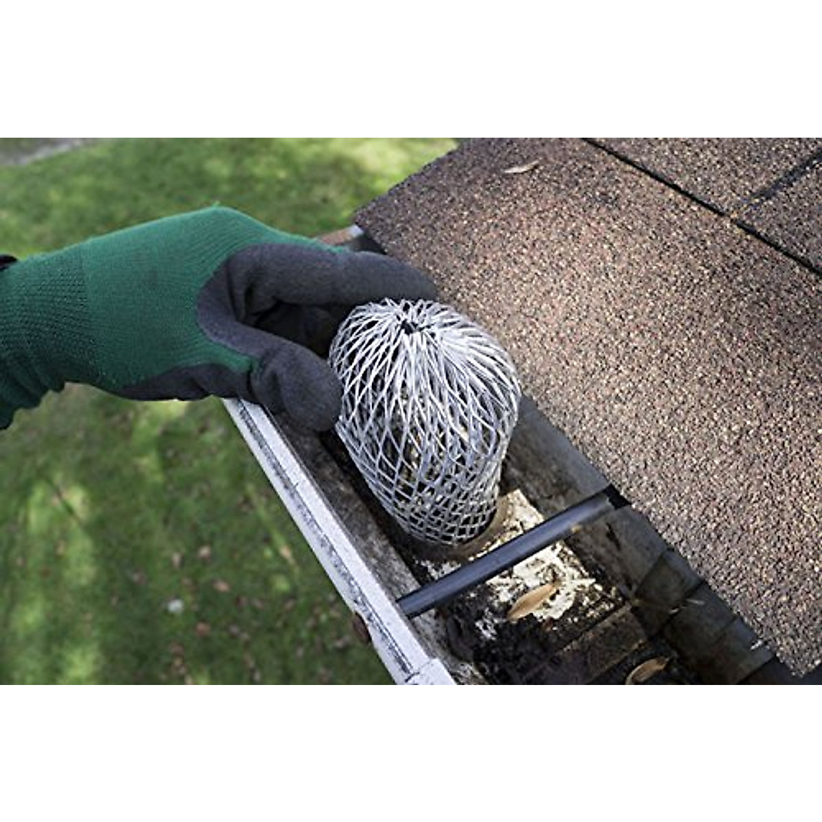 Gutter Guard 3 Inch Expand Aluminum Filter Strainer. Stops Blockage Leaves Debris. Pack of 4. by Massca (Aluminum 3 inch)