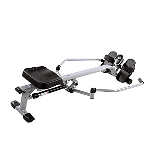 Sunny Health & Fitness Compact Full Motion Rowing Machine, Full-Body Workout, Low-Impact, Extra-Long Rail, and 350 LB Weight Capacity – SF-RW5639