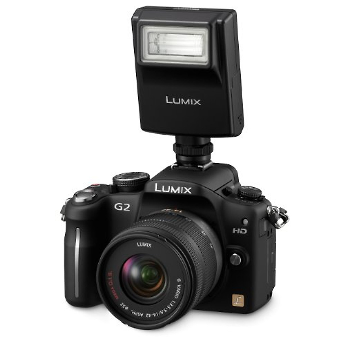 Panasonic Lumix DMC-G2 12.1 MP Live MOS Mirrorless Digital Camera with 3-Inch Touch Screen LCD and 14-42mm Lumix G VARIO f/3.5-5.6 MEGA OIS Lens (Black)