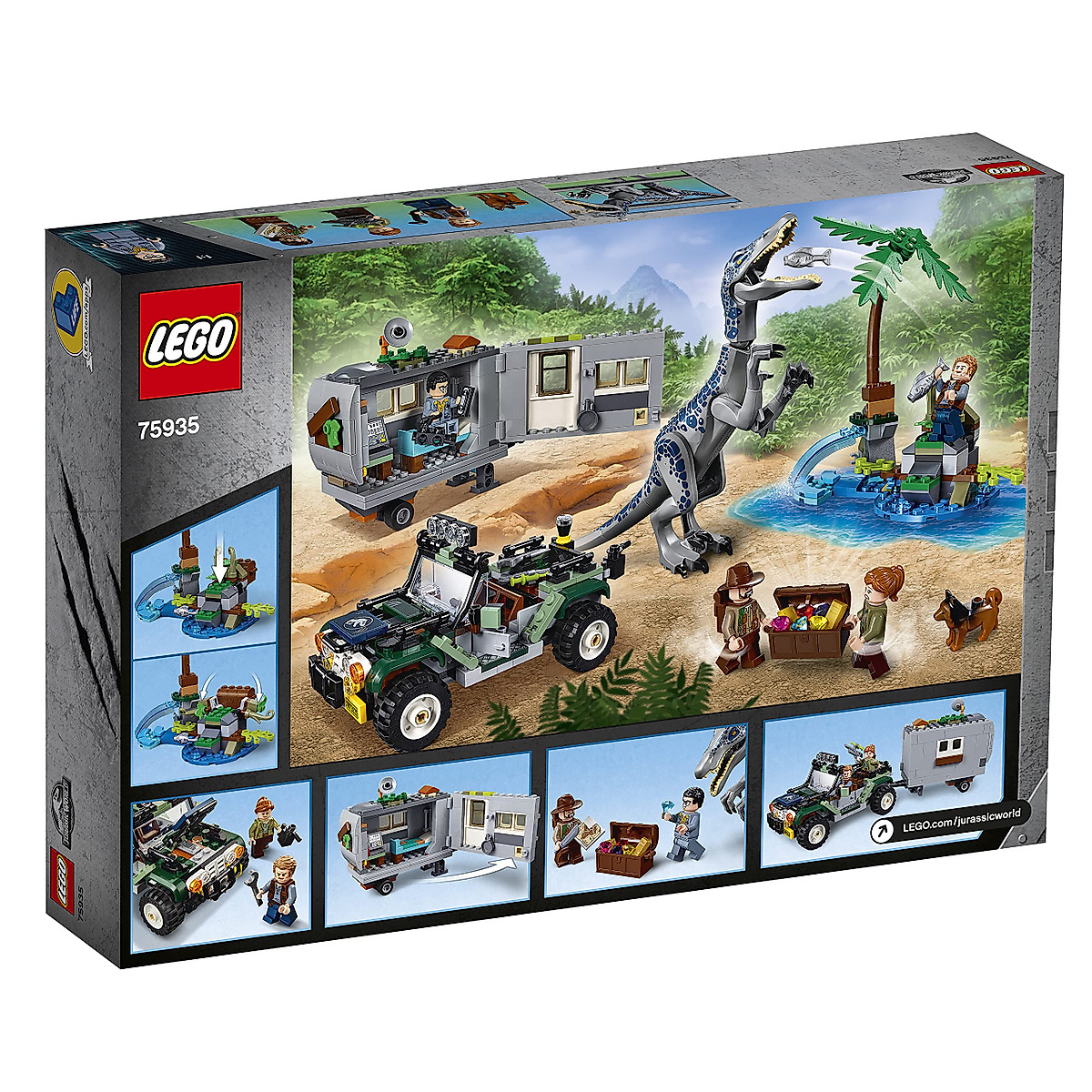 LEGO Jurassic World Baryonyx Face Off: The Treasure Hunt 75935 Building Kit (434 Pieces)