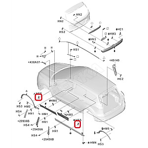 Rexka 20pcs Exterior Rocker Moulding Clips for Ford Escape F-150 MKC Ranger W715201-S300 W716351-S300