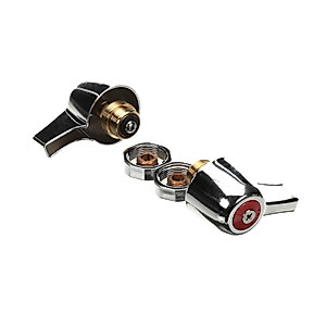 Krowne Silver Series 21-325L Compression Replacement Accessory Kit with Knob-Style Handles | Compatible with 10-4, 11-4, 13-8 Deck Mount Faucets and 100-L Models | (2) Valves, (2) Seats, (2) O-Rings