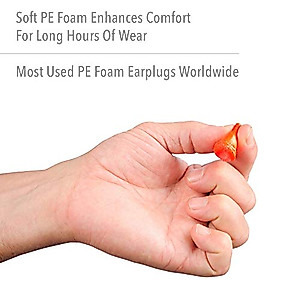 Howard Leight by Honeywell Maximum Disposable Earplugs Box, 200 Pair,Orange