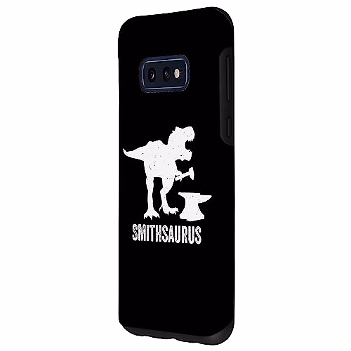 Galaxy S10e Smithsaurus T Rex Kids Blacksmith Forging Case