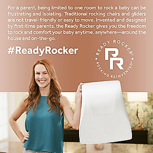 READY ROCKER Portable Rocking-Chair - Ideal for Nursery Furniture, Home-Office-Chair-Outdoor-Use, Travel for Moms, Dads, Seniors - Replaces Need for Glider - Baby Registry-Shower Gift | Cloud