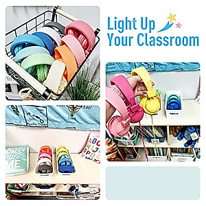 AILIHEN Kids Headphones Bulk 10 Pack for School K-12 Students, Classroom Wired Headphones with Microphone & 85dB Volume Limited & Sharing, 3.5mm Jack for Chromebook, Computer, Laptop (Multicolor)