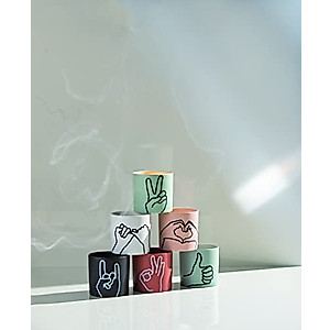 Paddywax Impressions Artisan Hand-Poured Scented Candle, 5.75-Ounce, White - Pinky Promise (Wild Fig & Cedar)