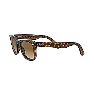Ray-Ban Rb4340 Wayfarer Ease Square Sunglasses, Light Havana/Clear Gradient Brown, 50 mm