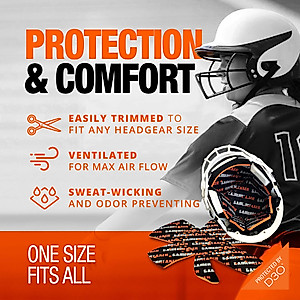 Gamebreaker Stealth Helmet Liner, Universal Airsoft Helmet Pads with Helmet Replacement Foam Padding Kits, Easy Install Washable Helmet Pads, Padding Kits Set Accessories Helmet Replacement