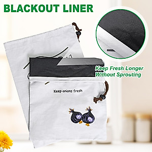 Miles Kimball Potato & Onion Sprout-Free Vegetable Storage Bags - White