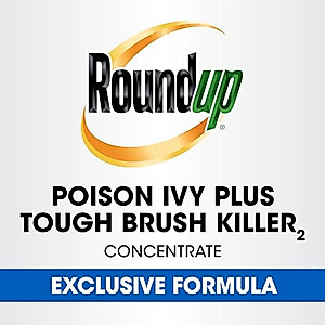 Roundup Poison Ivy Plus Tough Brush Killer₂ Concentrate, Visible Results in Hours, 32 fl. oz.
