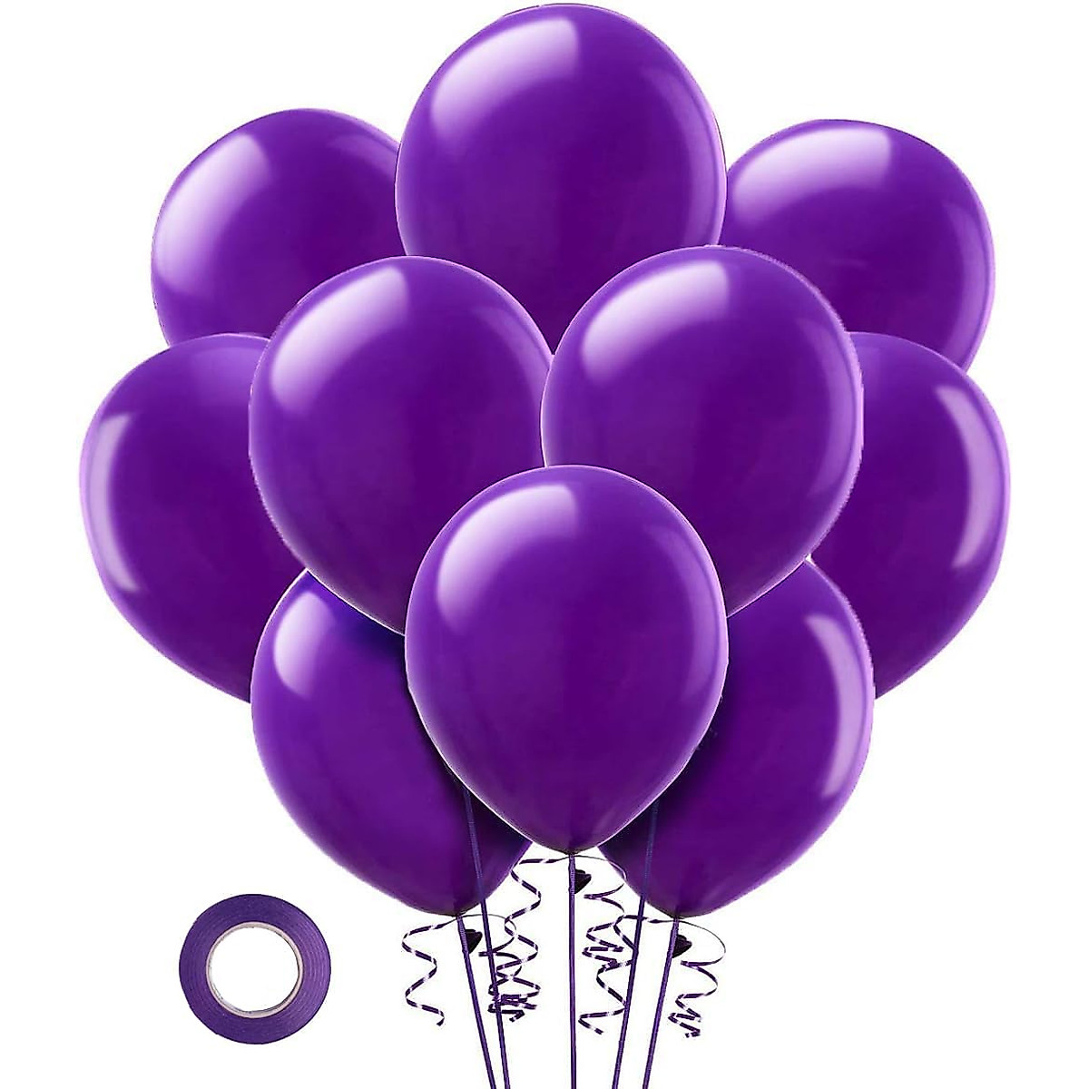 Purple Balloons,50 pcs 12 Inch Purple Balloons,Dark Purple Balloons for Balloon Garland or Balloon Arch as Party Decorations, Baby Shower Decorations, Wedding Decorations,Graduation Anniversary