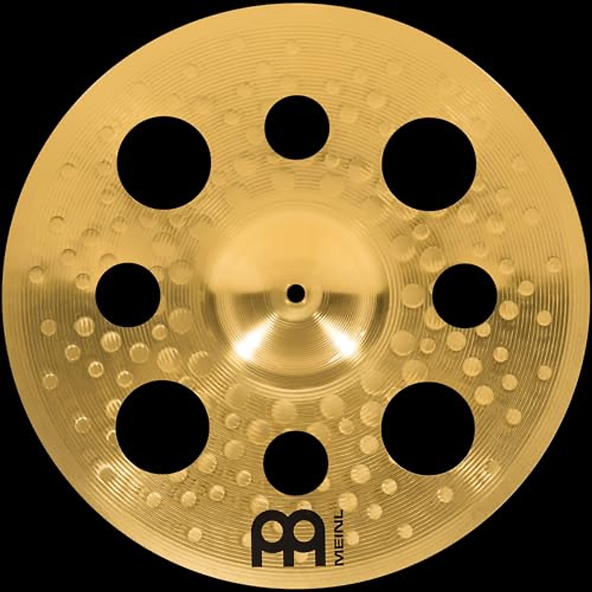 Meinl 16” Trash Crash Cymbal with Holes – HCS Traditional Finish Brass for Drum Set, Made In Germany, 2-YEAR WARRANTY (HCS16TRC)