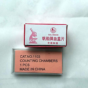 Hemocytometer Blood Counting Chamber with 100 Cover Slips Hemacytometer Blood Cell Counting
