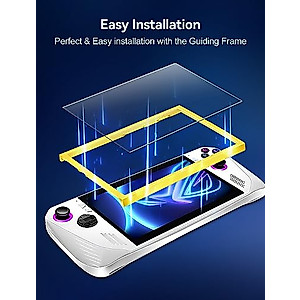 ivoler [2 Pack Screen Protector Matte Tempered Glass for ASUS ROG Ally Gaming Handheld 7 inch 2023 with [Alignment Frame], Matte Anti Glare Screen Protector for ASUS ROG Ally Gaming Handheld-7 inch