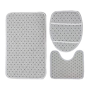 Superdada 4 Piece Japan Anime Bathroom Set One Piece Waterproof Shower Curtain Anti Slip Area Rugs Toilet Lid Cover Bath Mat Set 70x70in (Color:A)