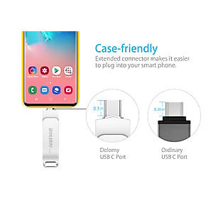 USB C Flash Drive, Dolomy 128GB USB 3.1 to USB C Drive, 2 in 1 OTG Metal USB C Thumb Drive for Type C Smartphones, Tablets, PC, USB C Devices