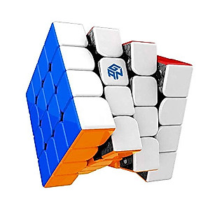 GAN 460 M Magnetic 4x4 Speed Cube, Magnets 4x4 IPG Honeycomb Surface 40°/25° Corner-Cutting 3D Puzzle Fidget Cube Stress Relief Toy Games for Adults and Kids