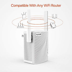 Tenda A301 300Mbps WiFi Range Extender Signal Booster Repeater, with Intelligent Signal Indicator 2 Antenna Add Coverage up to 1200 sq.ft. in Your House, Easy Setup