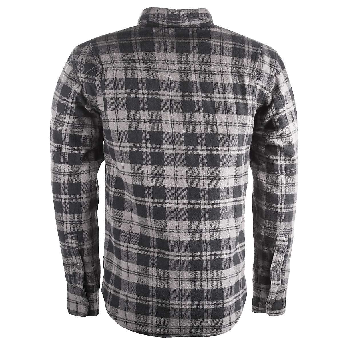 HIGHWAY 21 Marksman Flannel Shirt, Plaid, Button-Down Motorcycle Jacket for Men, Protective Woven Cotton Fabric