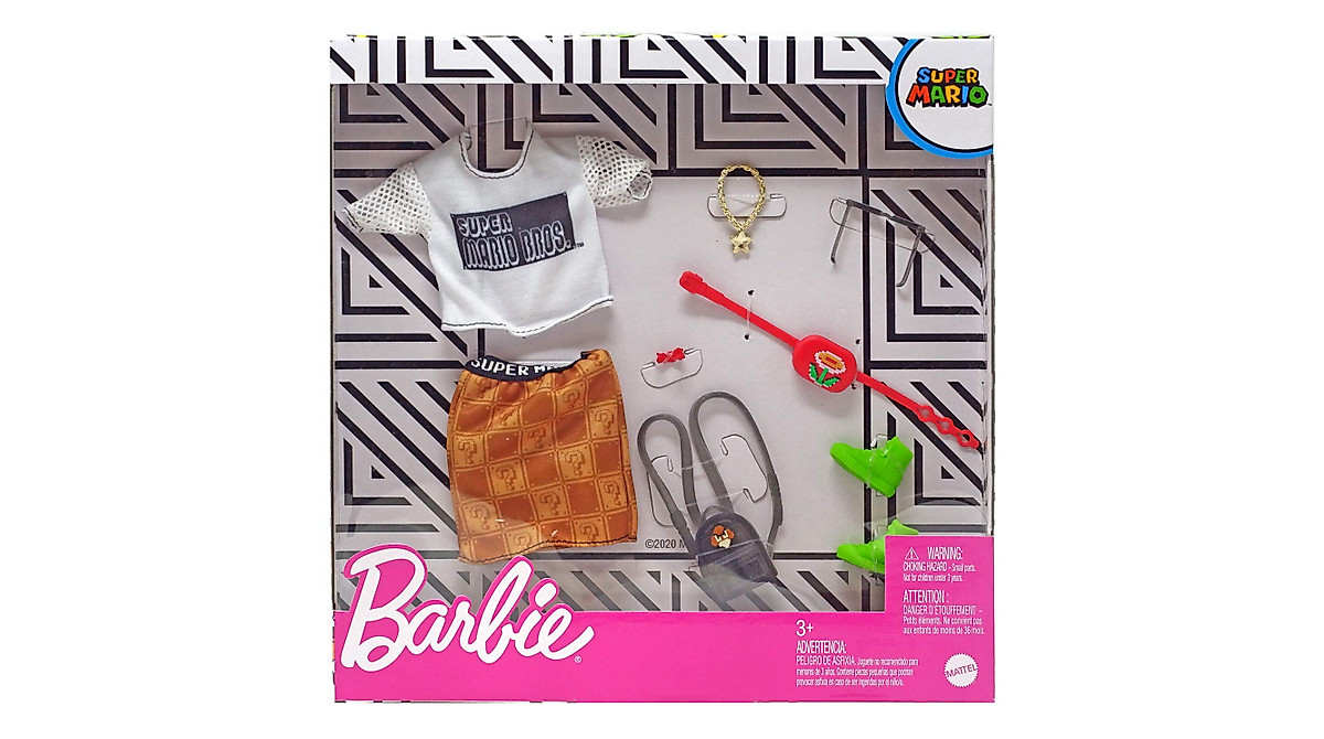 Barbie Super Mario Fashion Pack - Dress Up Fun for Kids
