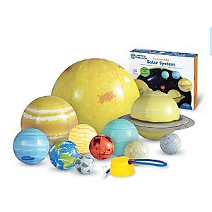Learning Resources Giant Inflatable Solar System - Grades K+ Solar System Demonstration Tool, Solar System Model, Inflatable Planets for Classroom