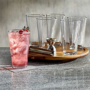 Libbey Bar Essentials Tumbler Glasses, 16-ounce, Set of 6