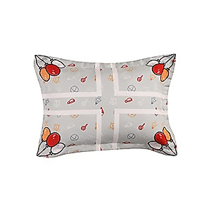 Geapul 4 Piece Boho Breathable Soft Crib Bedding Set for Boys,Jungle Animals Nursery Bedding Set,Crib Quilt,Pillowcase,Crib Skirt,Crib Sheet (Party Time,4-Pcs)